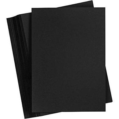 A4 Card Stock Sheet Black 170/220 gsm (Pack of 25)