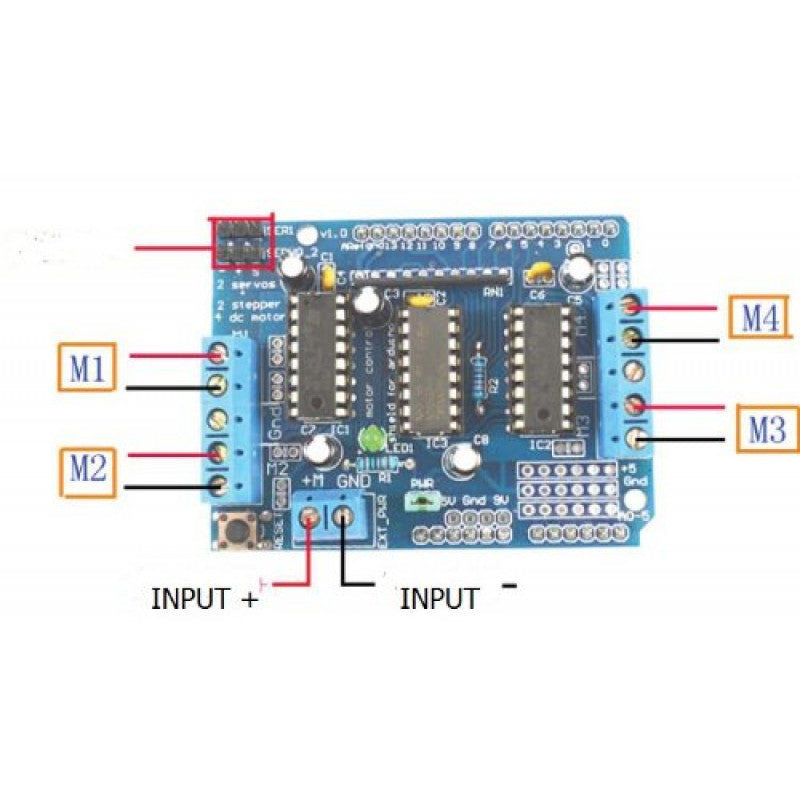 Arduino Motor Driver Shield L293D