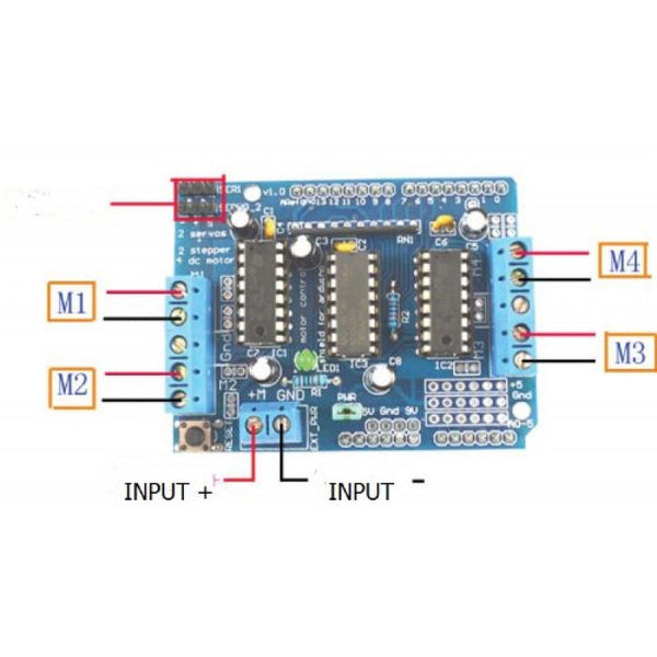 Arduino Motor Driver Shield L293D