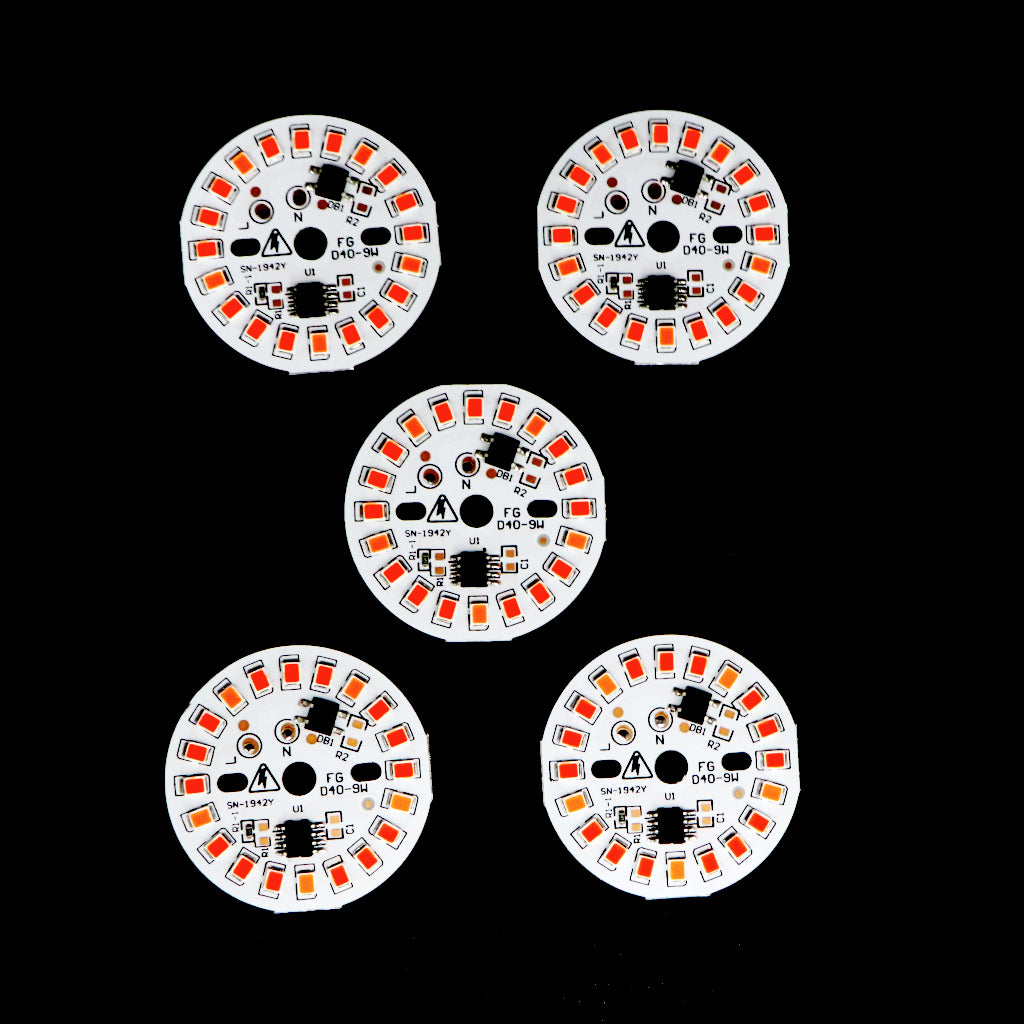 [Multiple Colors] 9-Watt 20-LEDs AC DOB Led Circular PCB for Led Bulbs