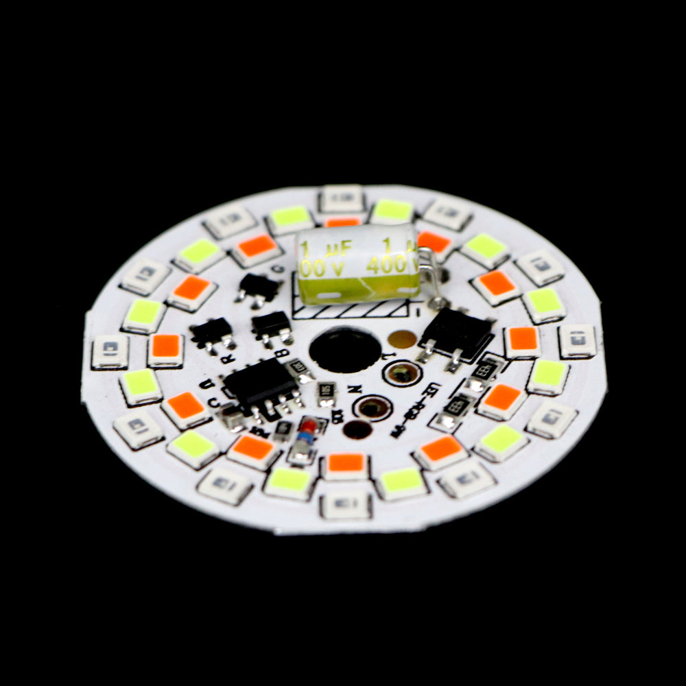 [RGB] 9 Watt 45mm AC DOB Led Circular PCB for Led Bulbs- Red, Green
