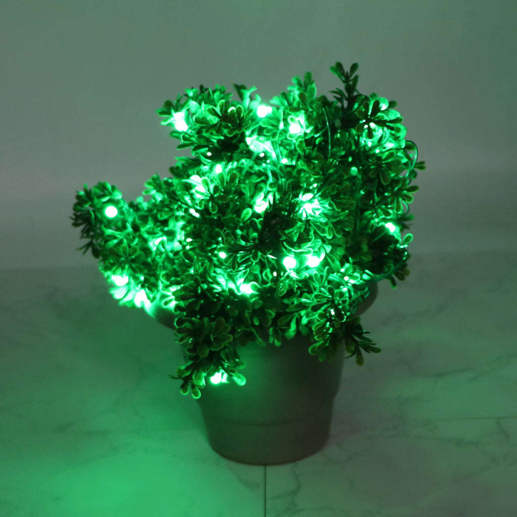 Mini Green Leaves 60 LED String Fairy Lights
