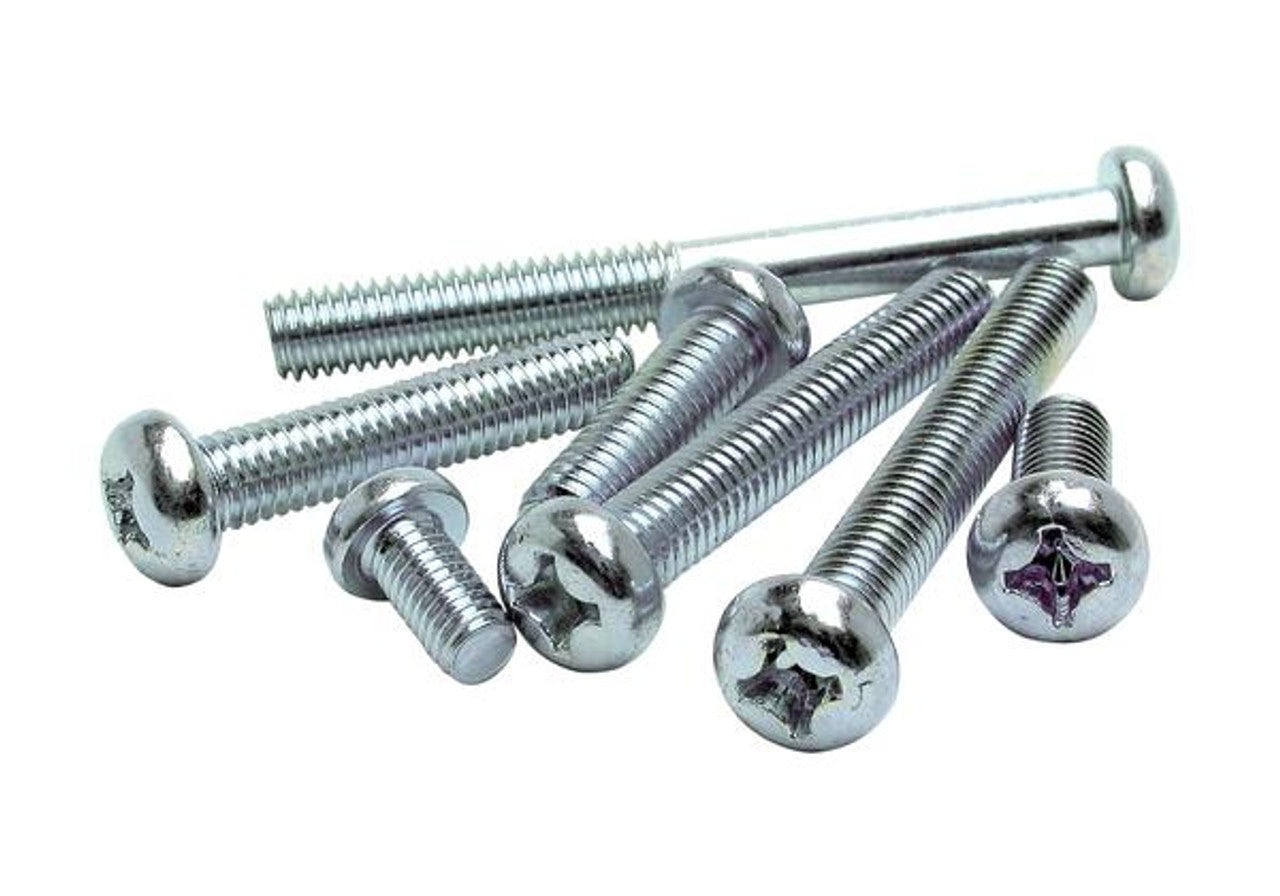 Philips Head Nuts & Bolts Set (Silver Plated) - Pack of 10