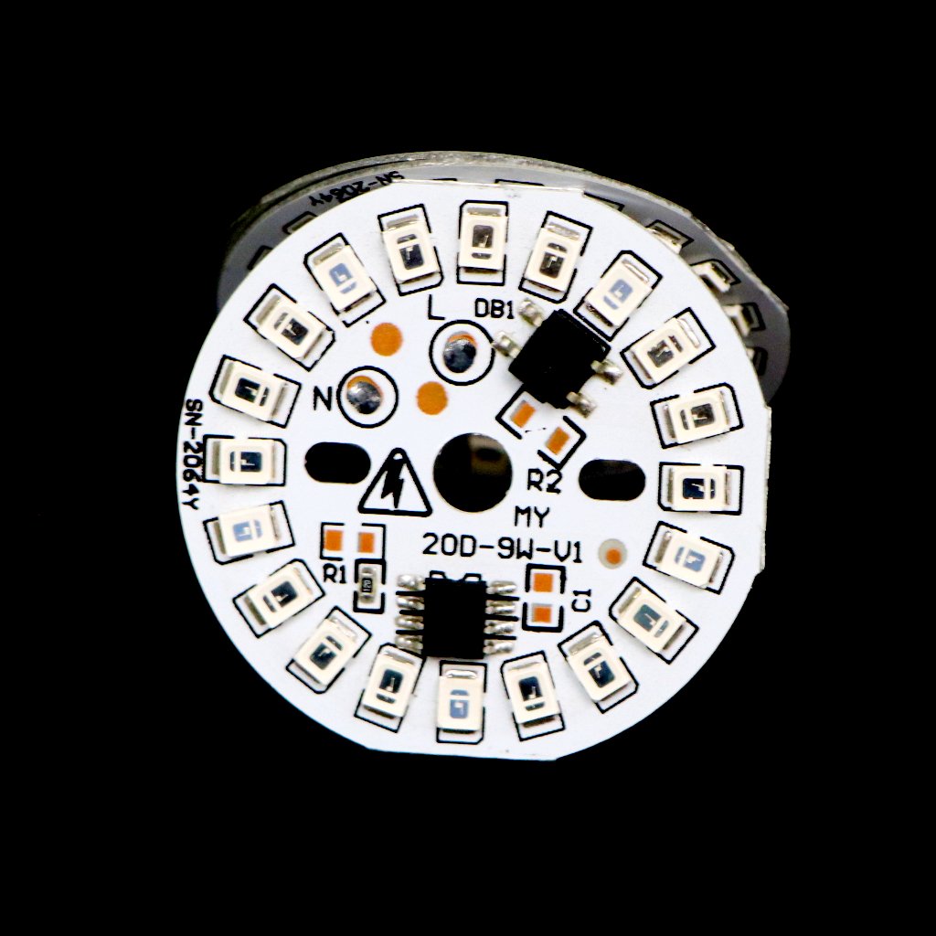 [Multiple Colors] 9-Watt 20-LEDs AC DOB Led Circular PCB for Led Bulbs